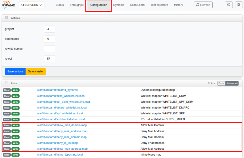 【AlmaLinux9】Rspamdに許可・拒否リスト（ホワイトリスト・ブラックリスト）の設定を追加する方法 | server-memo.net